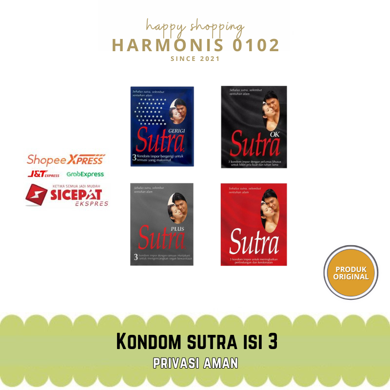 Jual Kondom Sutra Merah isi 3 Sutra Sutra Gerigi Biru Sutra Plus Abu ...