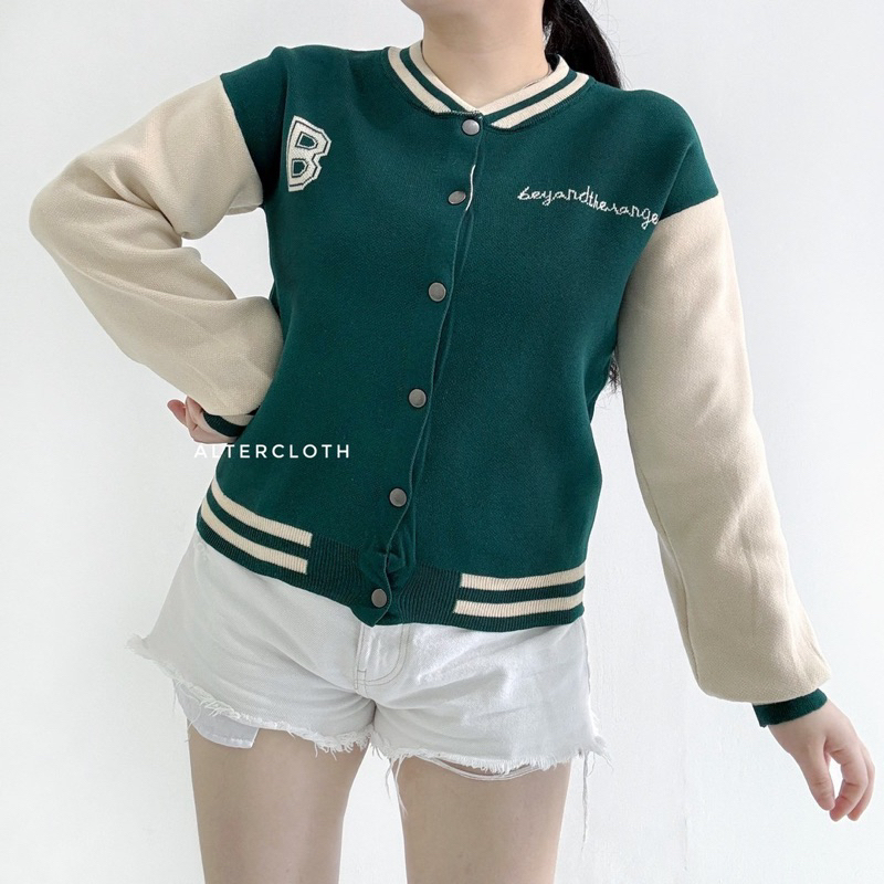 Jual alter.cloth - GOMMA VARSITY JACKET | Atasan Wanita Lengan Panjang ...