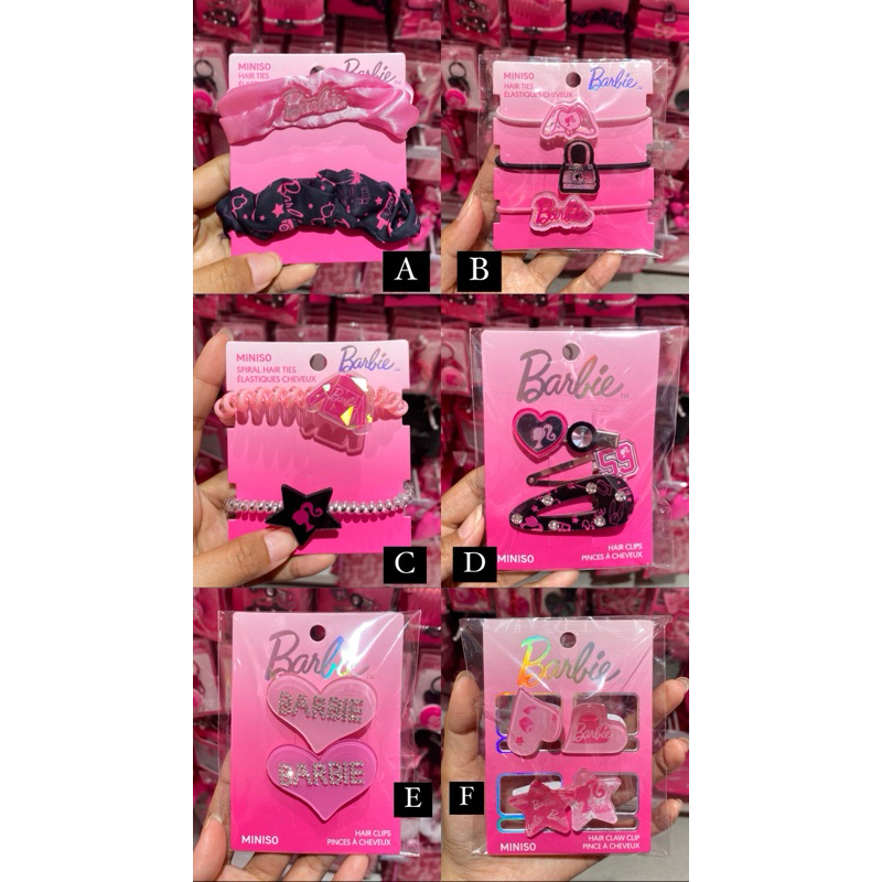 Jual Miniso x Barbie!! Hair ties Barbie | Hair Clips Barbie | Hair Claw ...