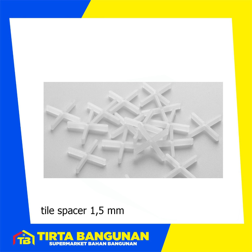 Jual Tile Spacer Alat Jarak Pemasangan Keramik, Granite Tile 1.5 mm ...