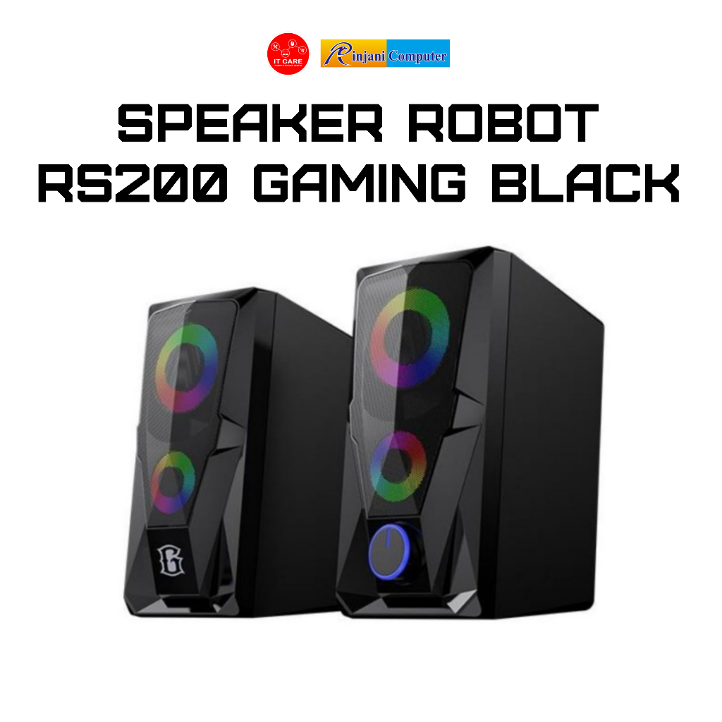 Jual Speaker ROBOT RS200 Gaming Black | Shopee Indonesia