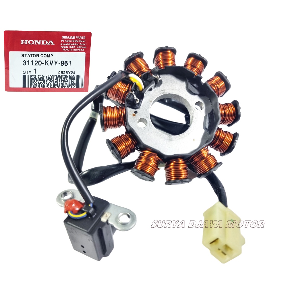 Jual Spull / Spul / Spool / Stator Comp Honda Beat Carbu Karbu // 31120-KVY-961 | Shopee Indonesia