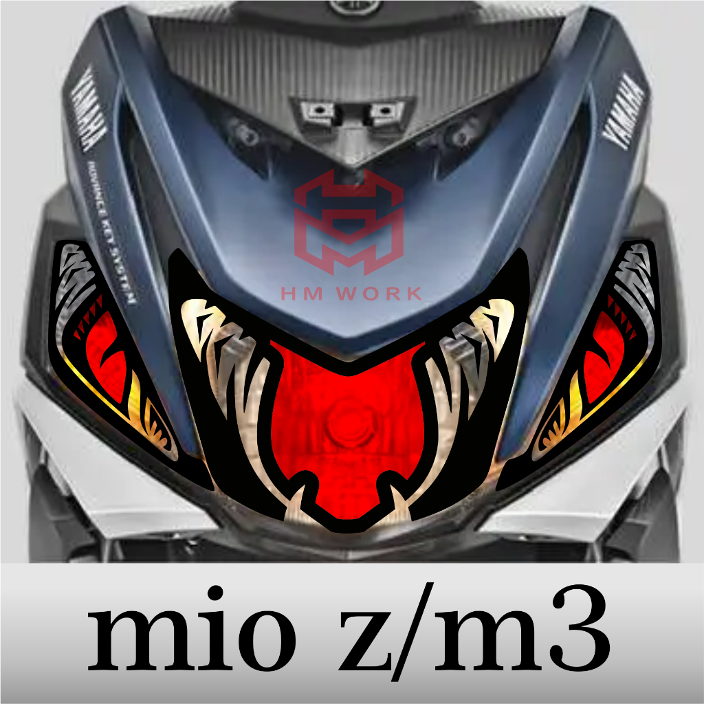 Jual STICKER MATA LAMPU MIO M3/Z MODEL TIGER | Shopee Indonesia