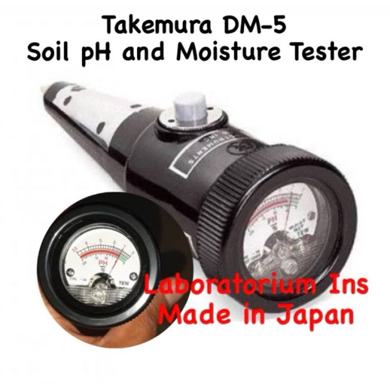 Jual Takemura DM5 - Takemura DM 5 - Soil pH and Moisture Tester - Alat ...