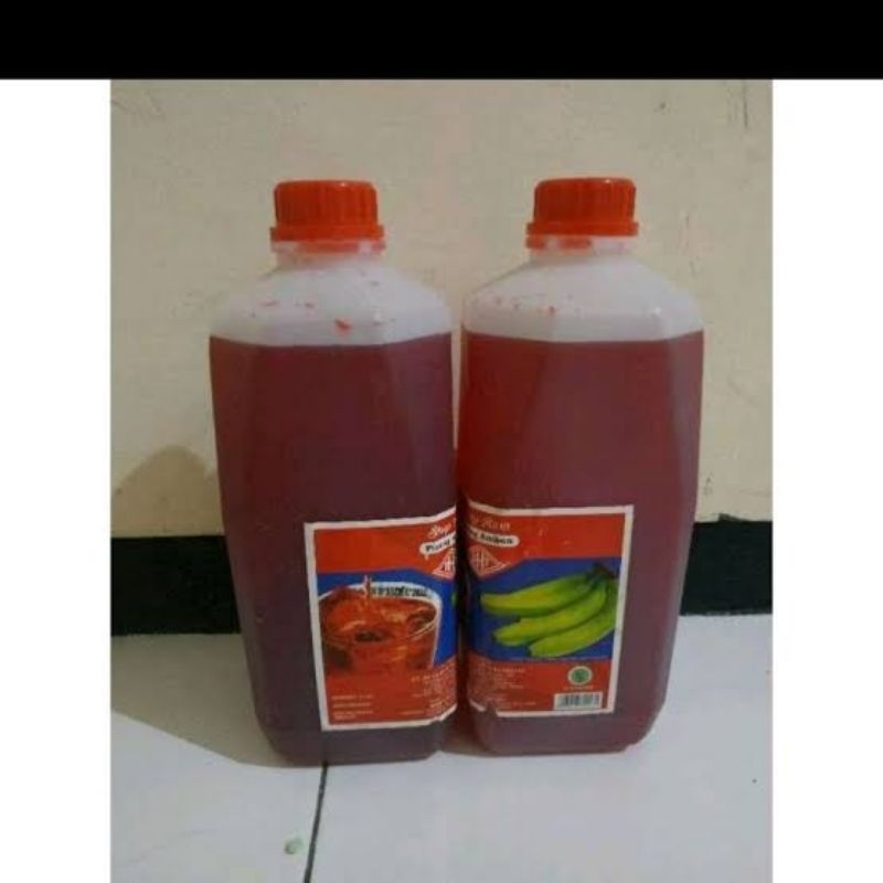 Jual sirup DHT rasa pisang ambon oleh-oleh khas makassar jerigen 2 ...