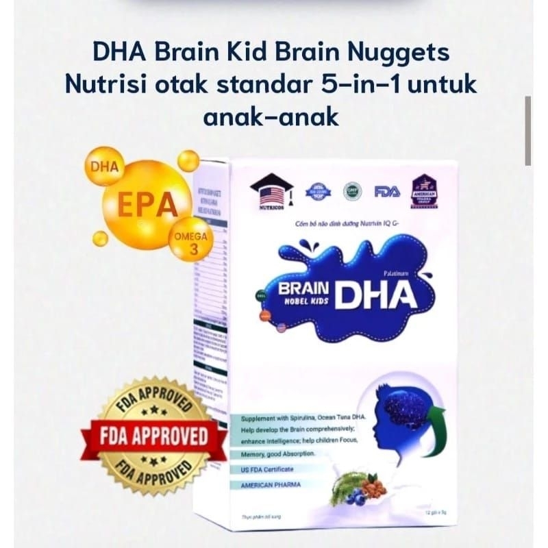 Jual DHA Brain Kids Original 100% - Vitamin Nutrisi Otak Anak Cerdas ...