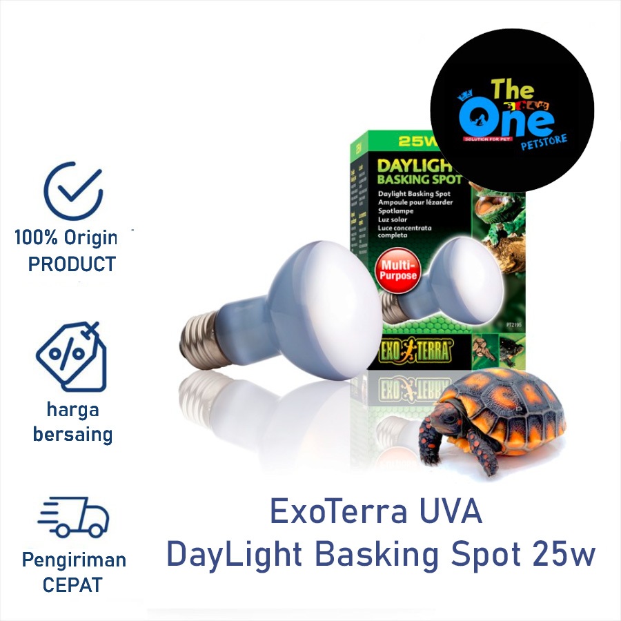 Jual Exoterra Daylight Basking Lamp 25watt Lampu reptil Exoterra UVA ...