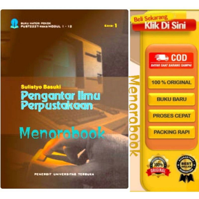 Jual Buku Pengantar Ilmu Perpustakaan Sulistyo Basuki Edisi 1 Universitas Terbuka Shopee 