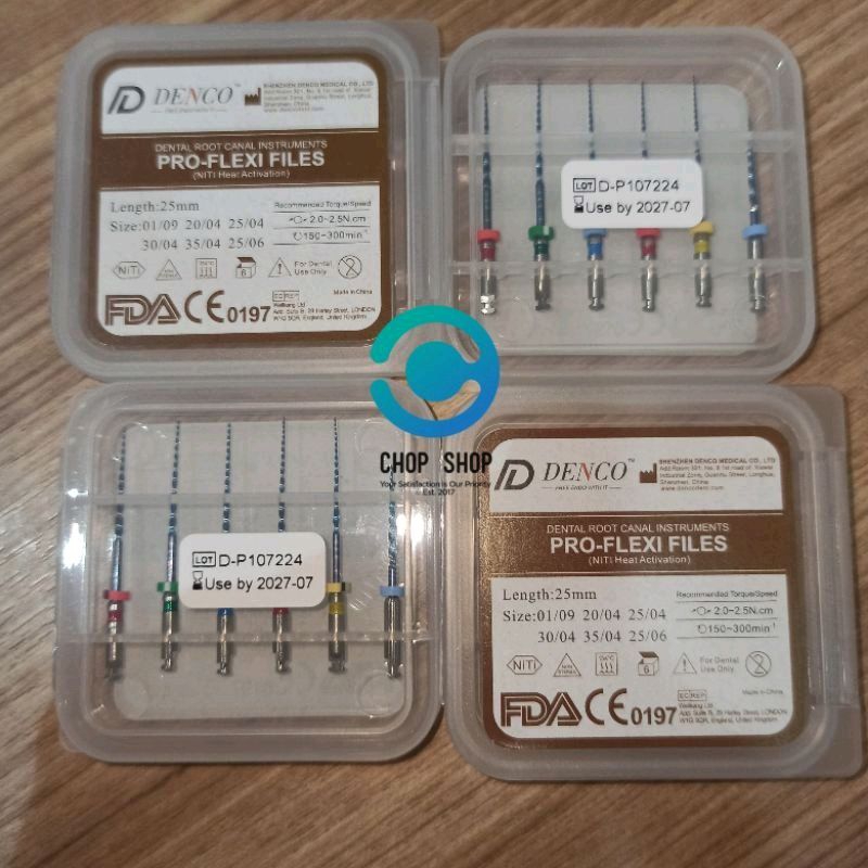 Jual Original Denco ProFlexi Files Blue Endodontik Rotary File Protaper ...