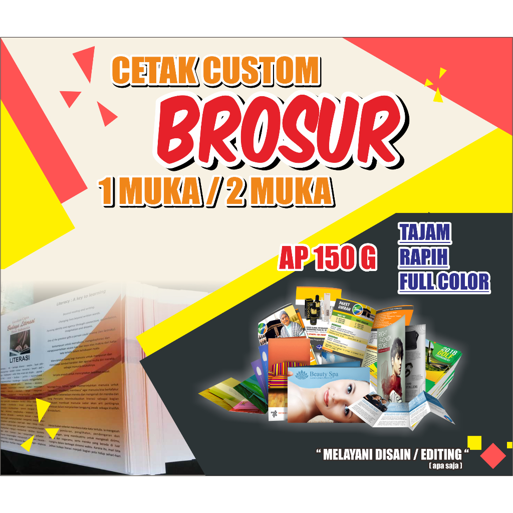 Jual Cetak Brosur / Flyer 1 Sisi Full Colour | Shopee Indonesia