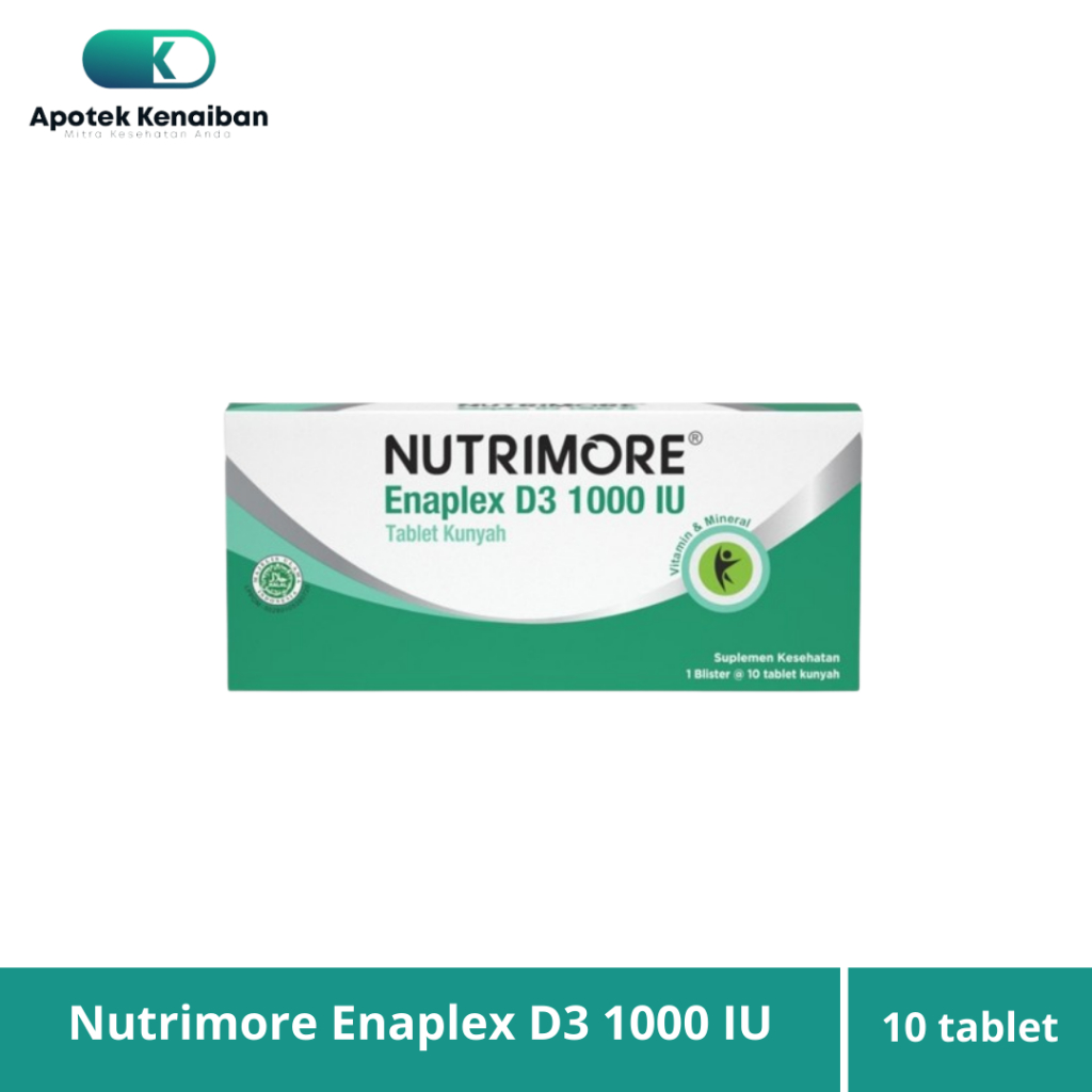 Jual NUTRIMORE ENAPLEX D3 1000 IU BOX 10 TABLET VITAMIN D UNTUK IBU ...