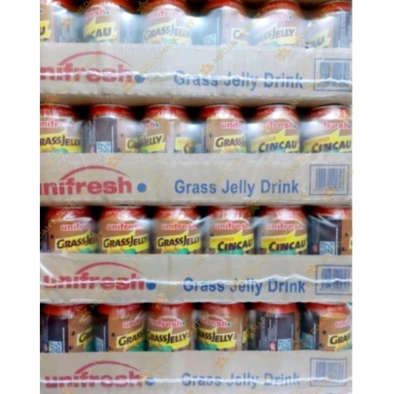 Jual MINUMAN CINCAU | GRASS JELLY 300ml | UNIFRESH | MINUMAN KALENG ...