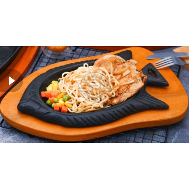 Jual Hotplate / Piring Steak / Hotplate fish / Hotplate Ikan | Shopee ...