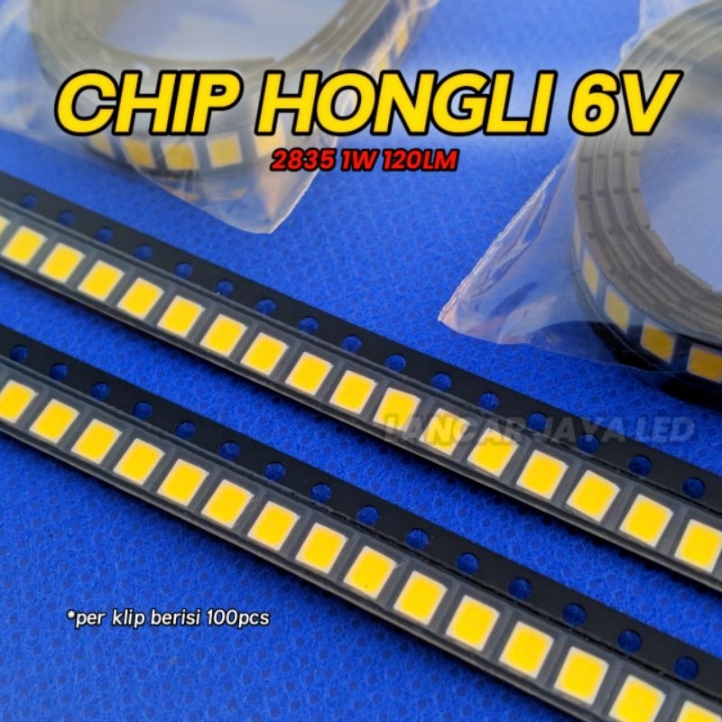 Jual CHIP LED HONGLI 6V ( 1 Klip isi 100pcs) | Shopee Indonesia
