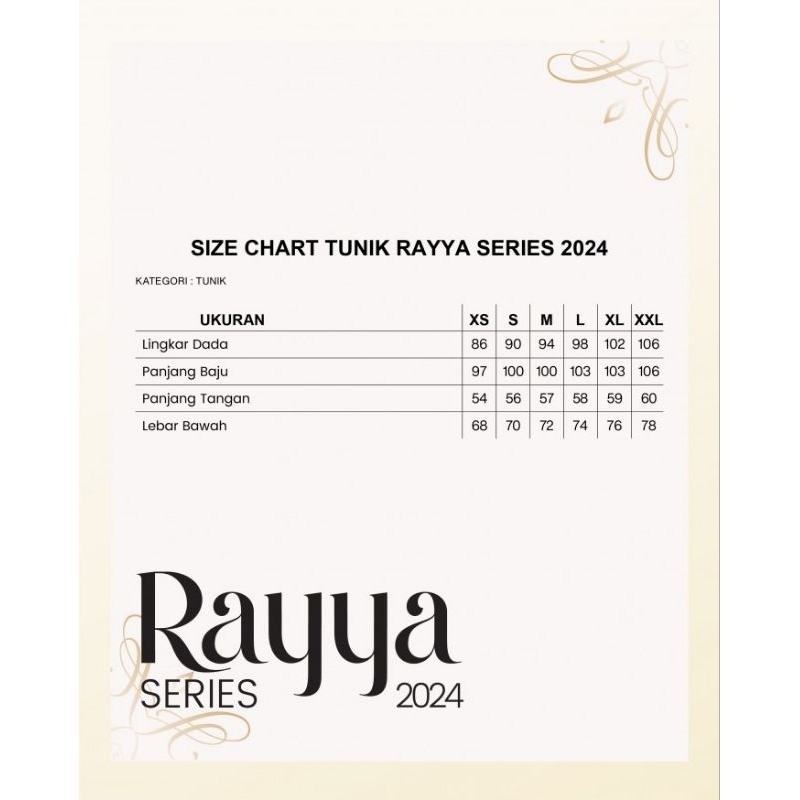 Jual SIZE CHART NIBRAS 2024 | Shopee Indonesia