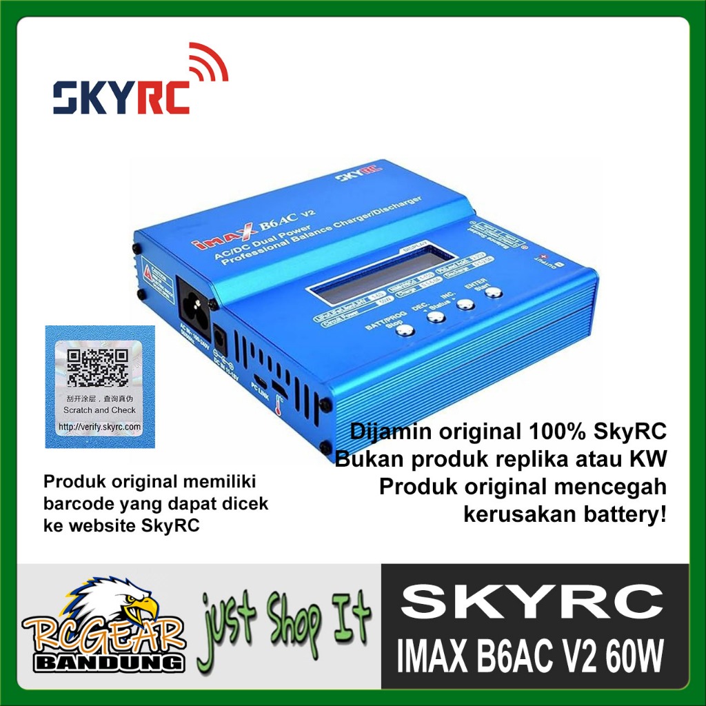 Jual SKYRC iMAX B6AC V2 AC DC Dual Power LiPo Battery Balance Charger 1 ...