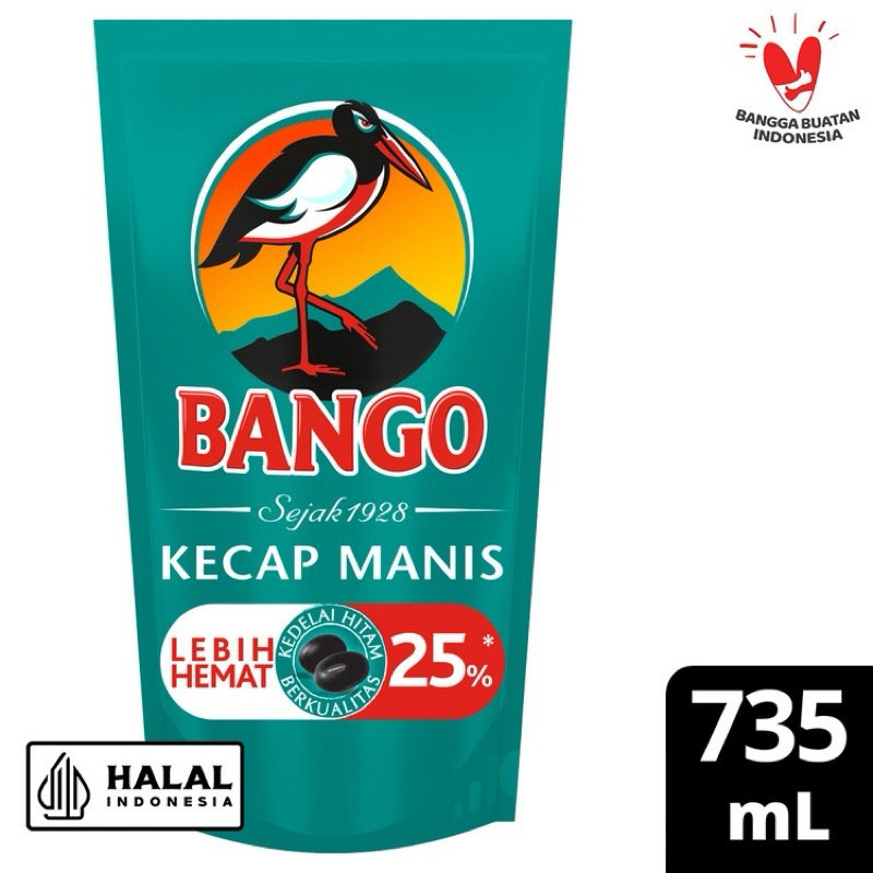Jual Bango kecap manis refill 735 ml/1000 gr exp Mei 2025 | Shopee ...
