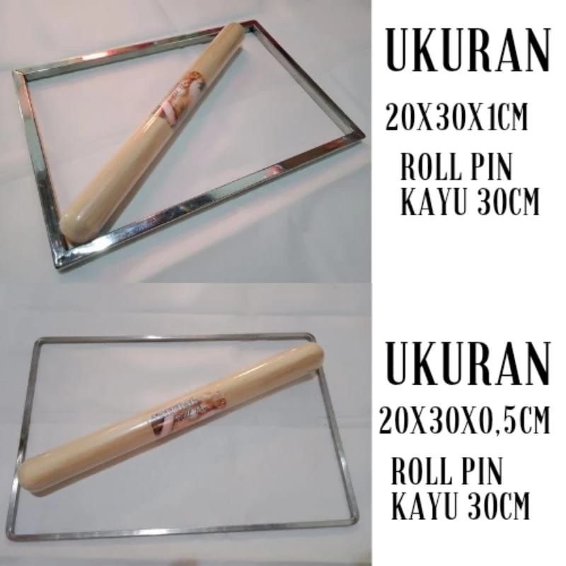 Jual bingkai perata adonan kue kering, bingkai perata adonan kue+ roll ...