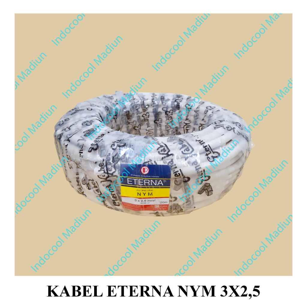 Jual KET325 KABEL LISTRIK/ETERNA KABEL/KABEL ETERNA NYM 3X2,5 (HARGA UNTUK 1 METER) | Shopee ...