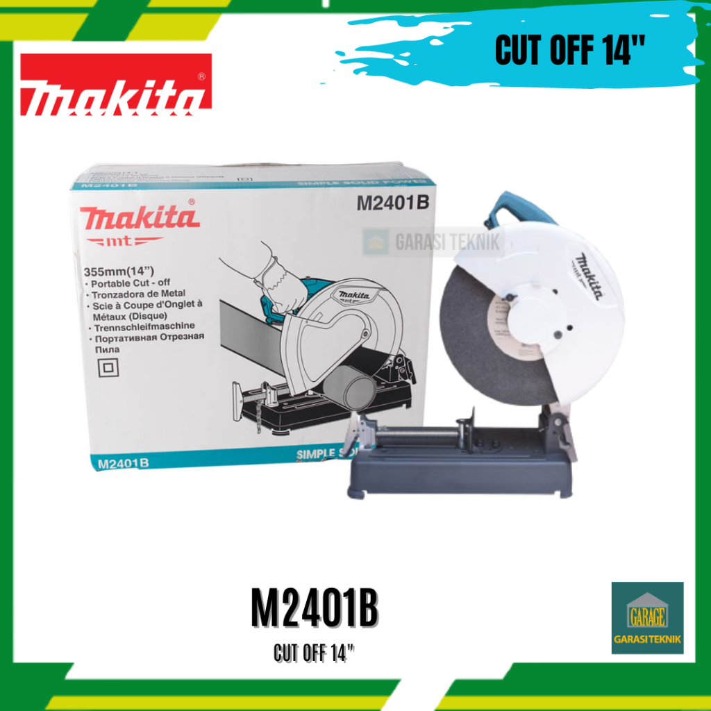 Jual MAKITA M2401B cut off 14" M 2401 B mesin potong besi 14 inch ...
