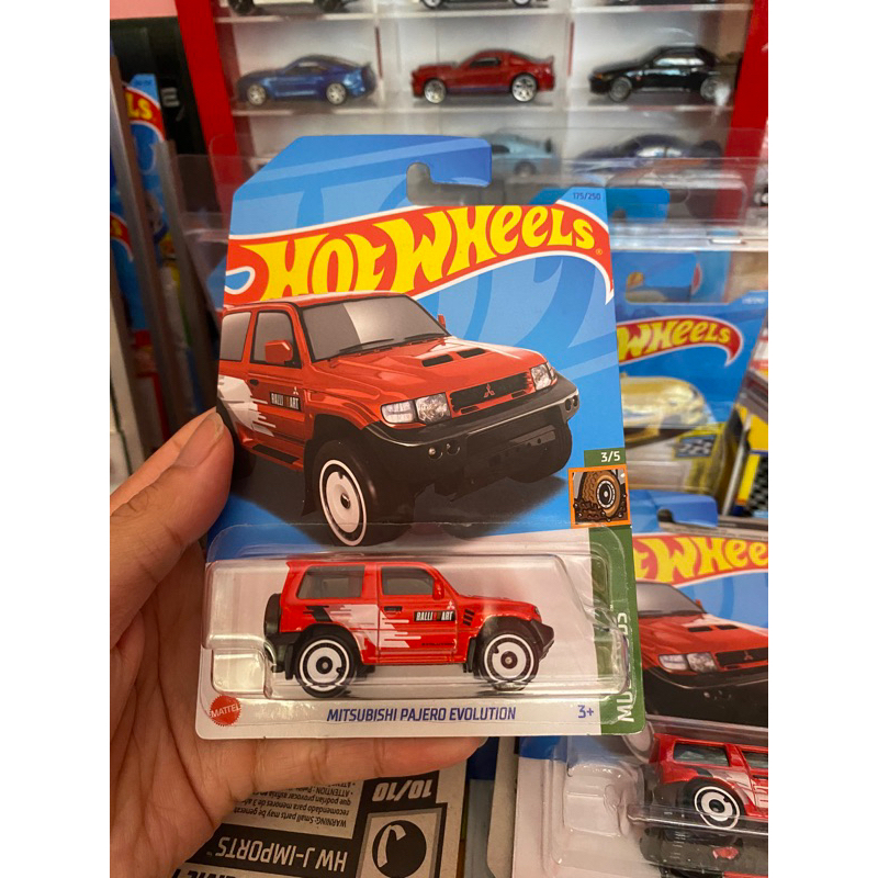 Jual Hotwheels Mitsubishi Pajero Evolution Merah Original | Shopee ...