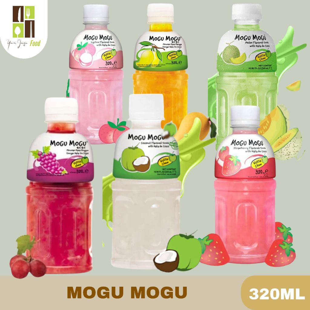Jual Mogu Mogu Minuman Dengan Nata De Coco Leci/Anggur/Mango/Melon ...