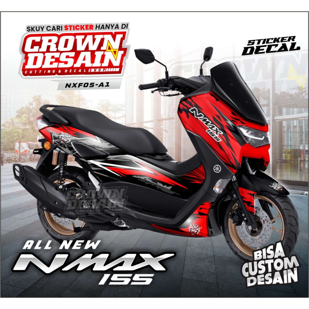Jual Stiker Decal NMAX 155 New Variasi Fullbody Dekal Fullbody Yamaha ...