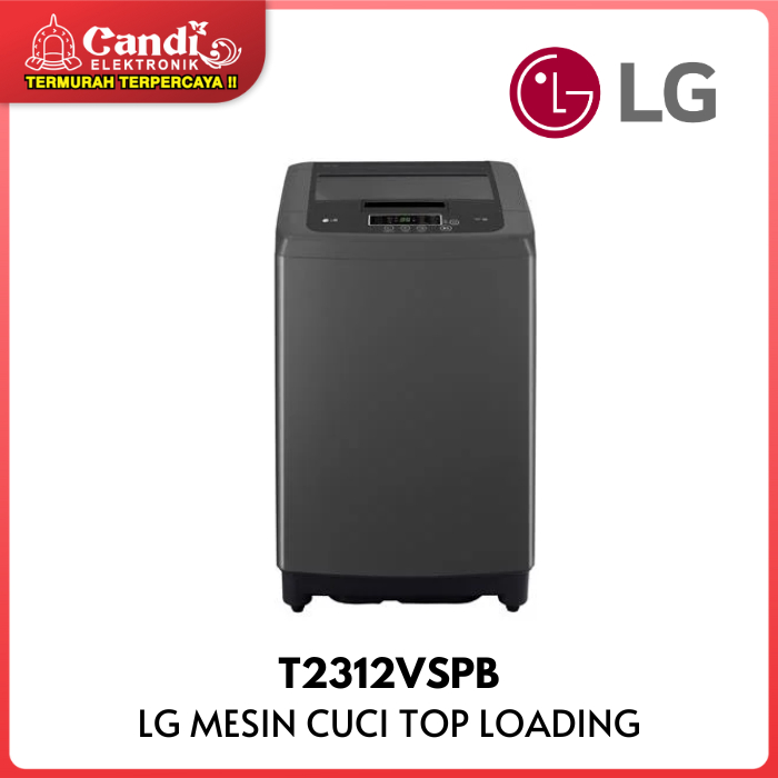 Jual LG MESIN CUCI T2312VSPB 12 KG INVERTER TOP LOADING 1 TABUNG T23 ...