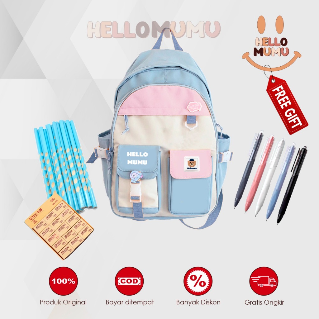 Jual Hellomumu Backpack AZURA BAG - HM184 | Shopee Indonesia