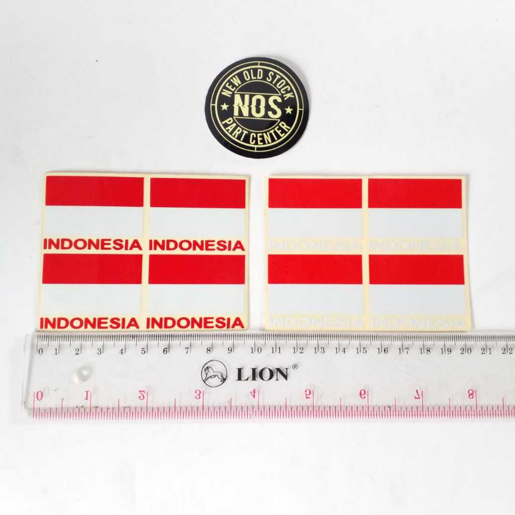 Jual STIKER STICKER CUTTING CUTING LOGO BENDERA INDONESIA FOSFOR POSPOR ...