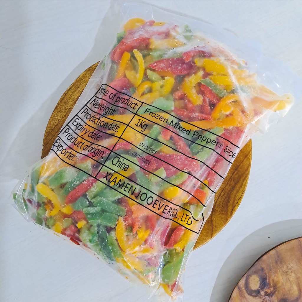 Jual FROZEN MIXED PAPRIKA SLICED 1KG - PAPRIKA BEKU 1KG | Shopee Indonesia
