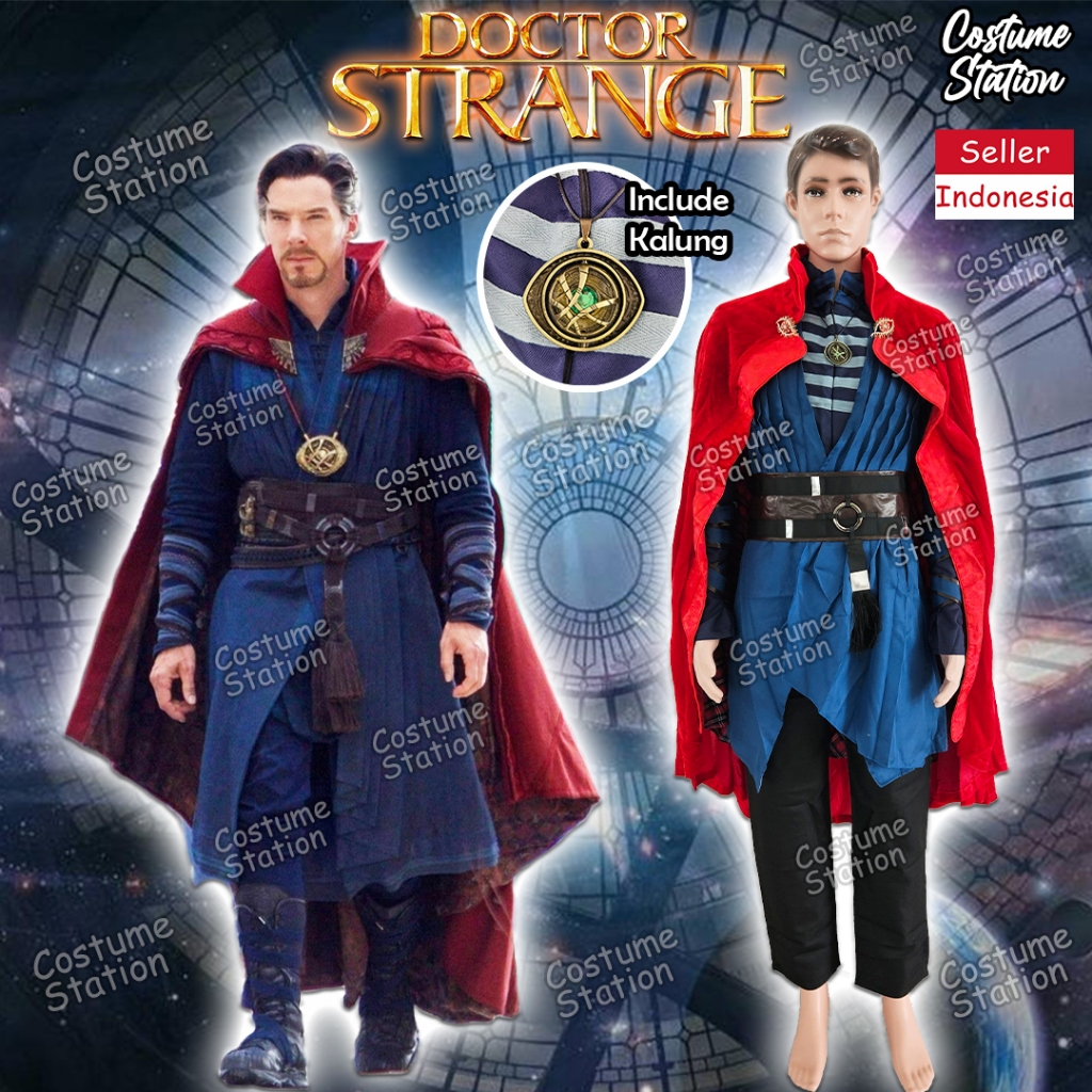 Jual Kostum Dr Strange / Costum Superhero Marvel Avengers Wizard dewasa ...
