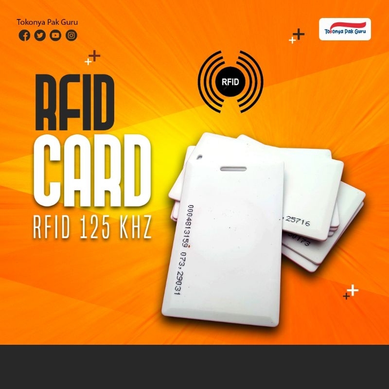 Jual RFID CARD | KARTU RIFD 125 KHZ/ PROXYMITY CARD | 10 pcs | Shopee ...