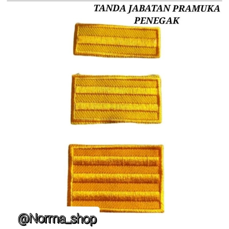 Jual BET / BADGE TANDA REGU JABATAN PRAMUKA PENEGAK ( BORDIR ) | Shopee ...