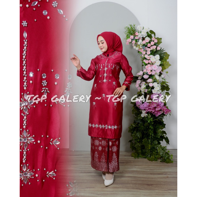 Jual BAJU KURUNG BASIBA PADANG / STELAN SONGKET BAJU BASIBA PAYET ...