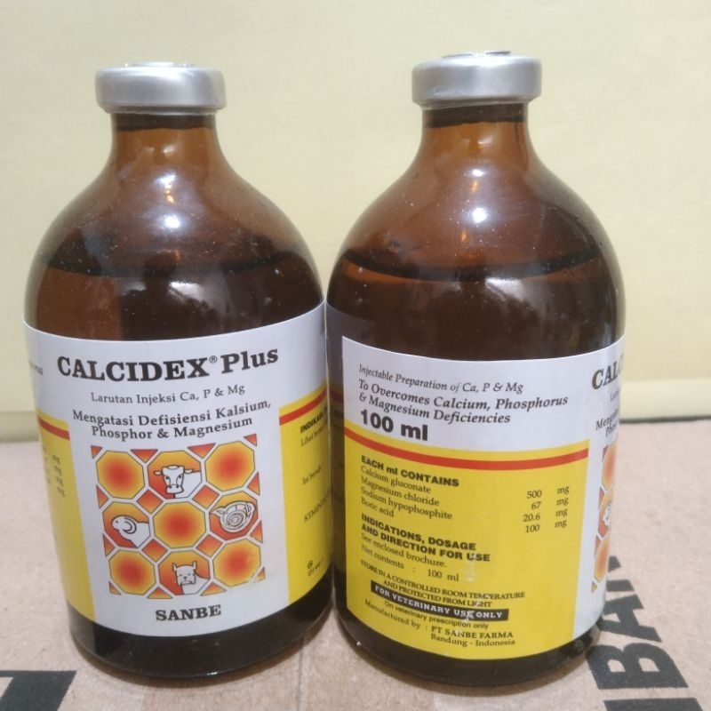 Jual calcidex plus 100ml (mengatasi defisiensi kalsium, phospor ...