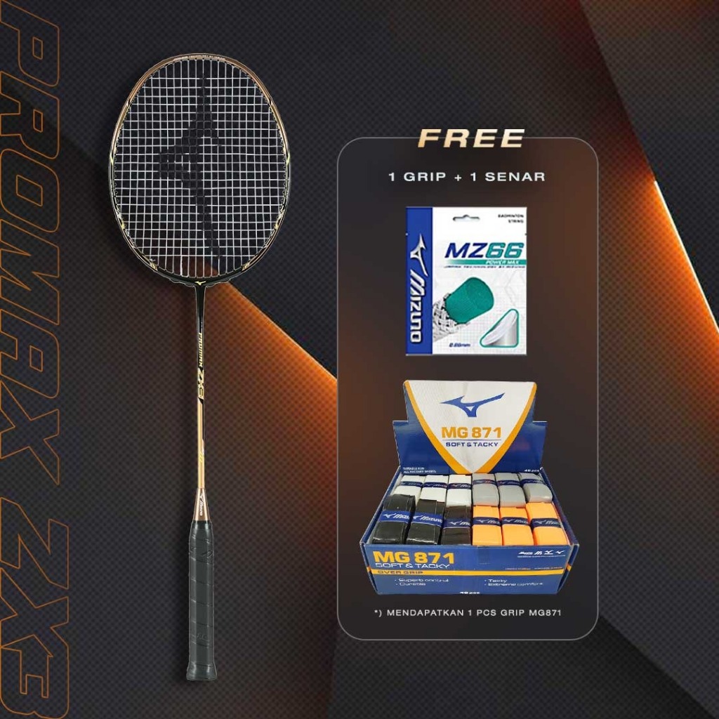 Jual Mizuno Promax ZX3 Raket Badminton | Shopee Indonesia