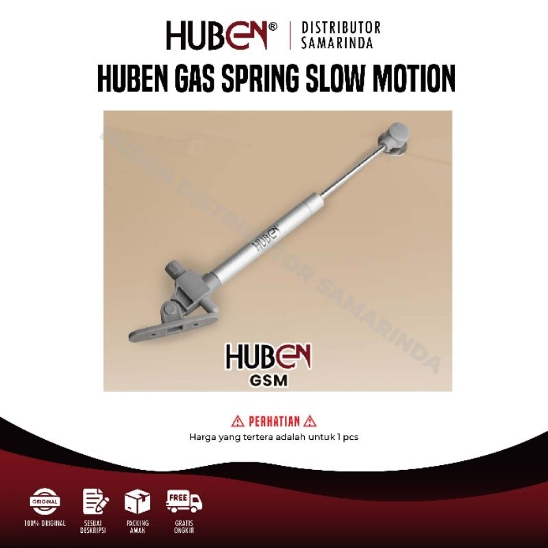Jual Gas Spring HUBEN SLOW MOTION SOFT CLOSE 80N 100N Pegas Hidrolik ...
