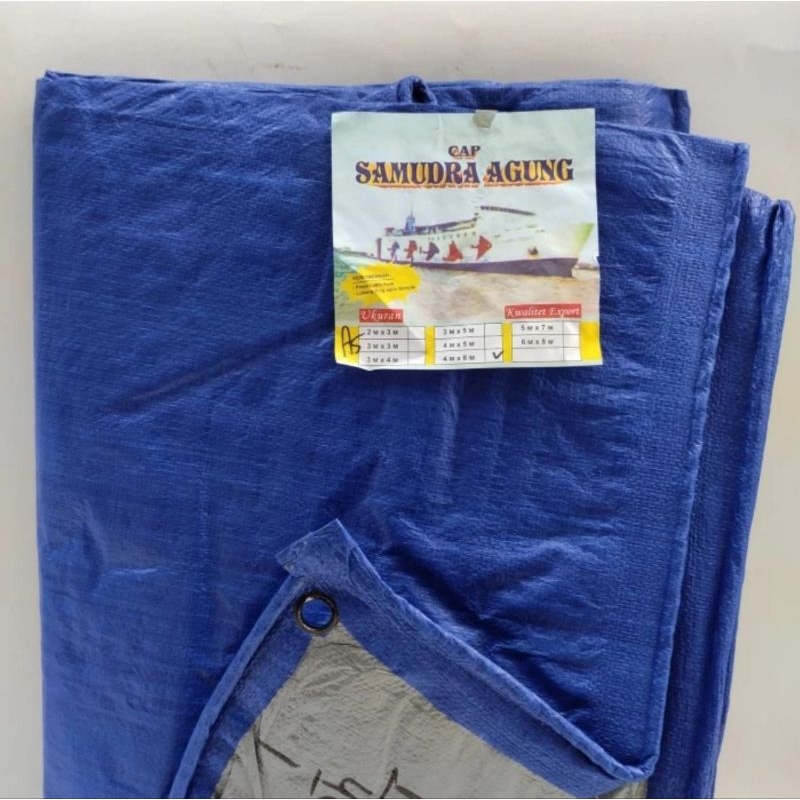 Jual Terpal Plastik Deklit Tenda A5 Ukuran 4x6 Meter Merk Samudra Agung ...