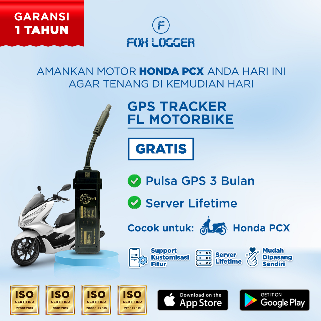 Jual Fox Logger Motorbike Gps Tracker motor Pcx 160 PCX 155 PCX 150 | Shopee Indonesia