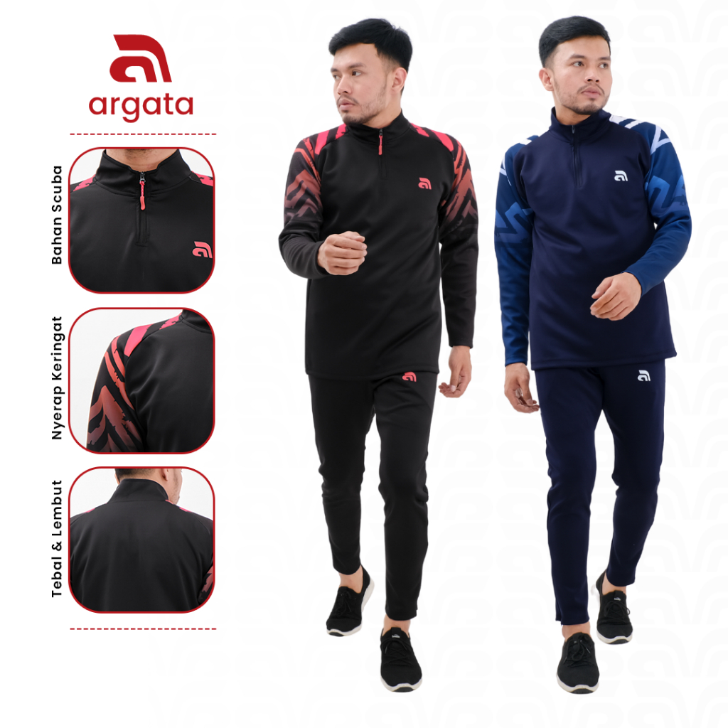 Jual Stelan Lari Pria Wanita Set Halfziper Dan Trakpants Olahraga ...