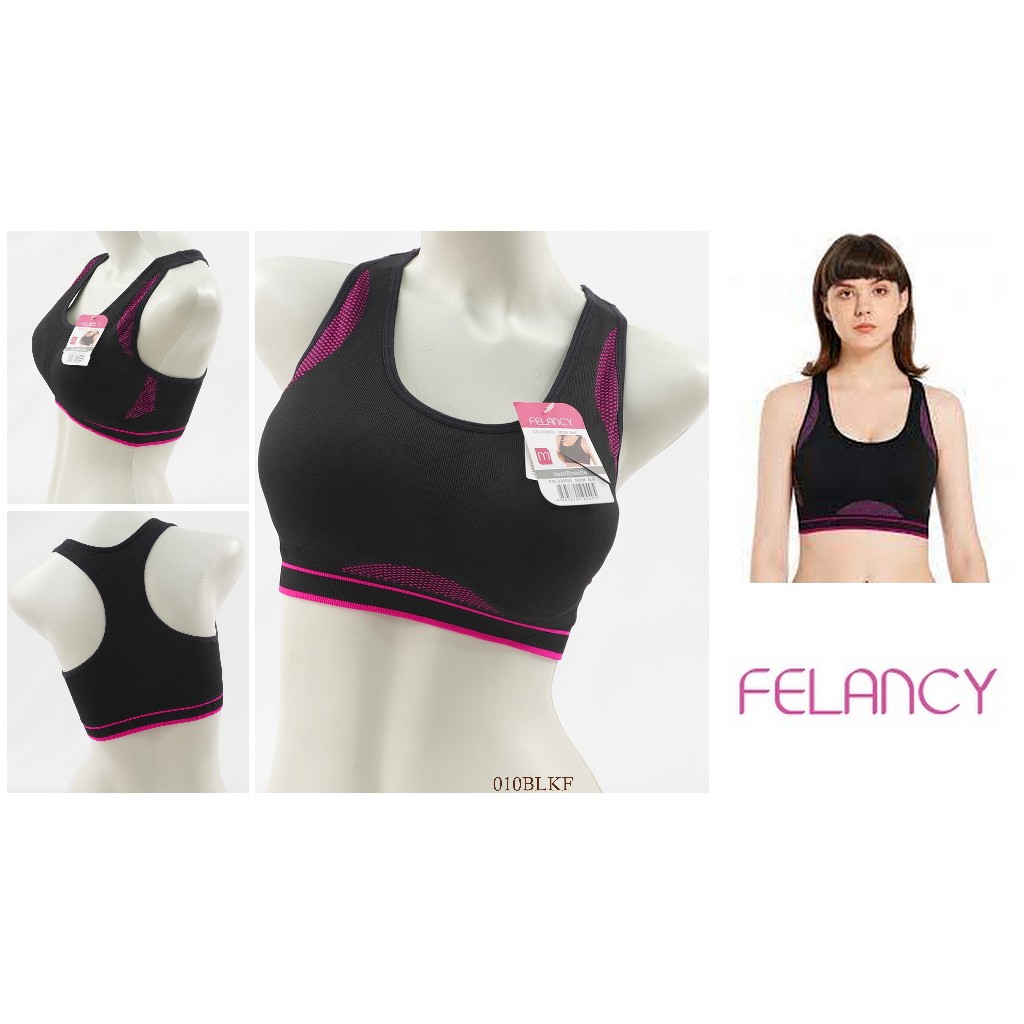 Jual Bra Wanita Tanpa Kawat FELANCY Busa Tipis Model Sport Pakaian Dalam/Underwear 010F | Shopee ...