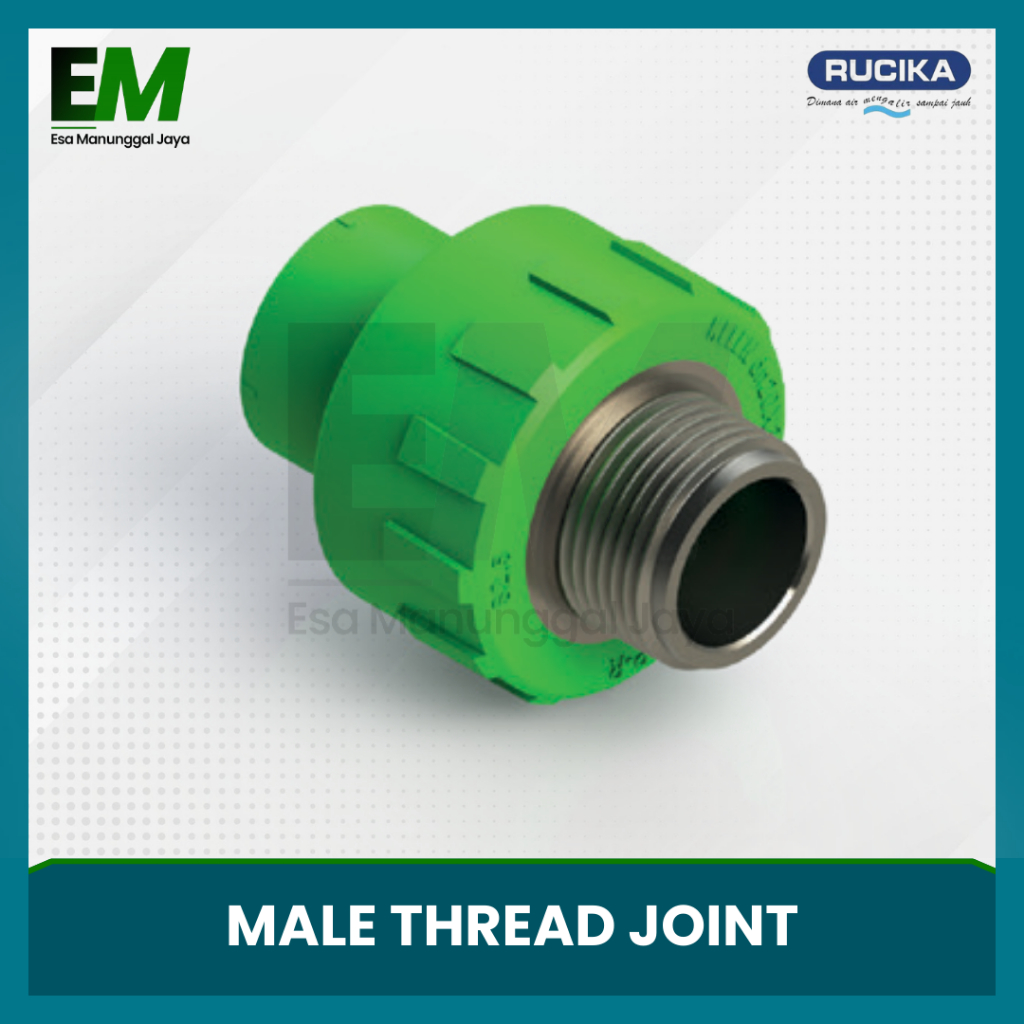 Jual Male Thread Joint 32x3/4" PPR Rucika | Shopee Indonesia