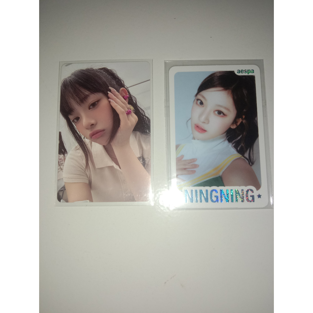 Jual photocard official ningning aespa dan hanni new jeans trading card ...
