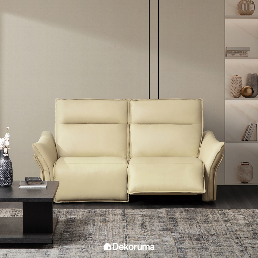 Jual Dekoruma Tenzo LEWIS Sofa 2 Dudukan - Krem / Sofa Tamu 2 Seater ...