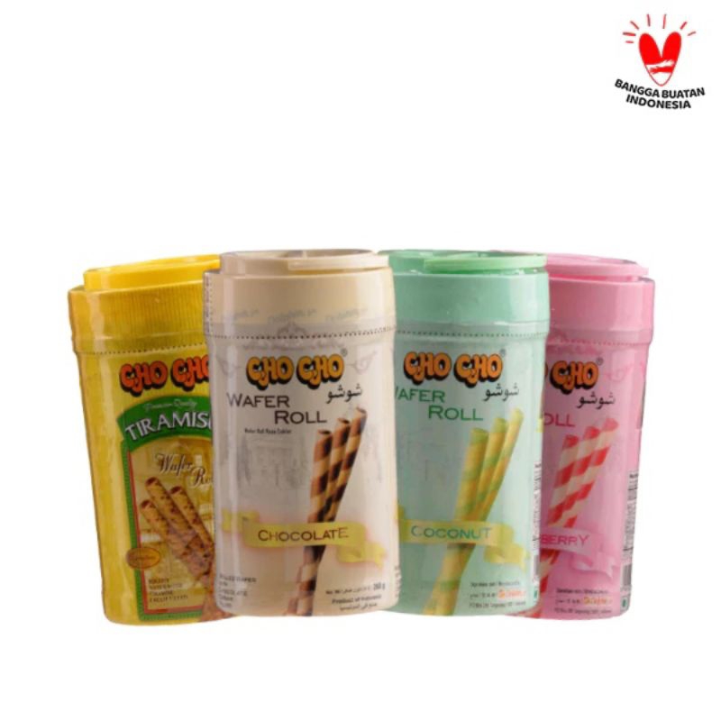 Jual Cho Cho Wafer Stick- Roll - Chocolate - Tiramisu - Strawberry ...