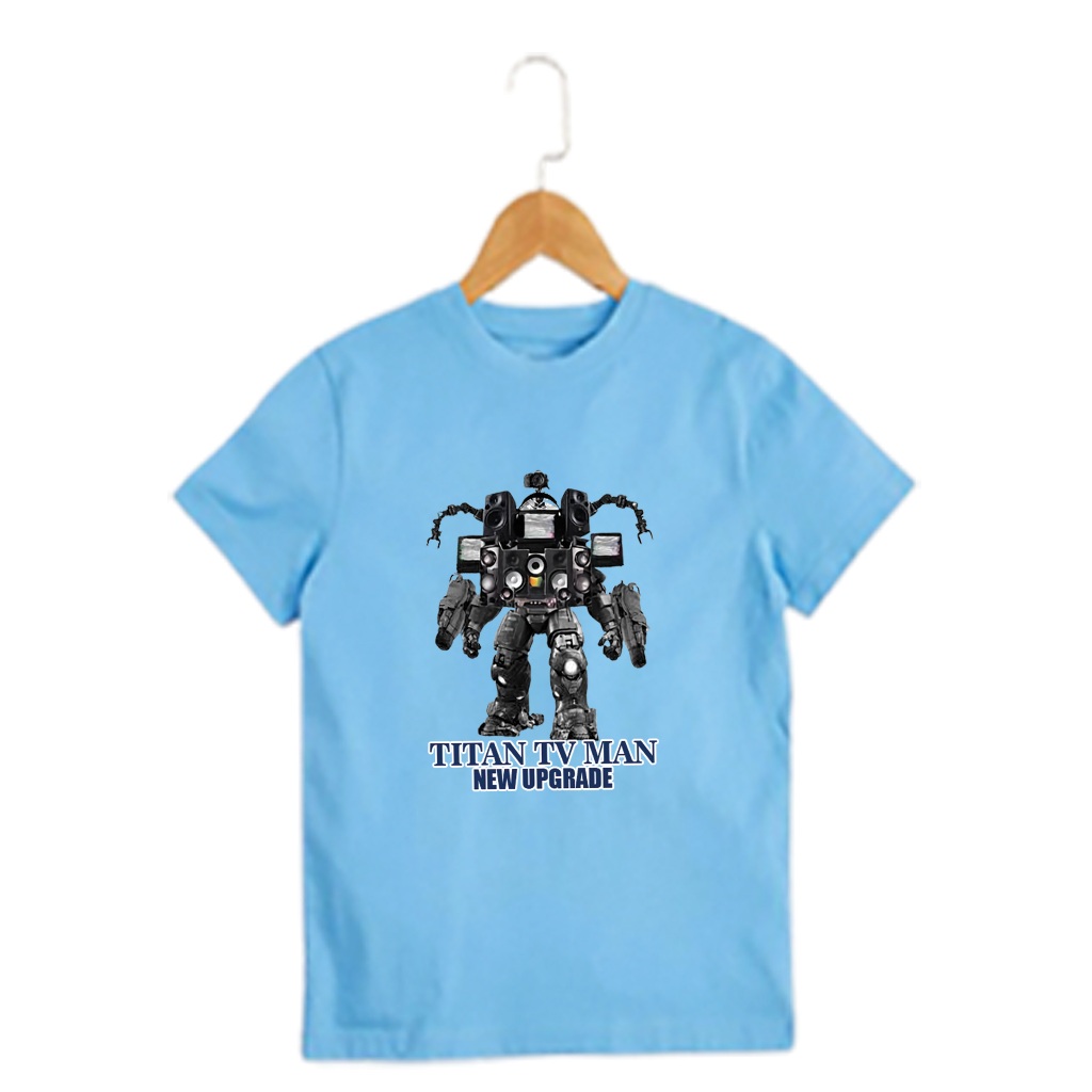Jual Kaos Oblong Bahan Baby Terry / Sablon Digital TITAN TV | Shopee ...