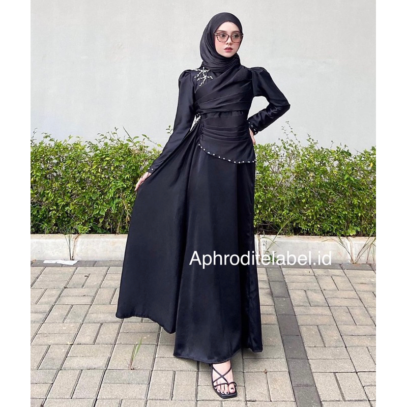 Jual Hanifa dress pesta gamis pesta melayu premium dress bridesmaid ...