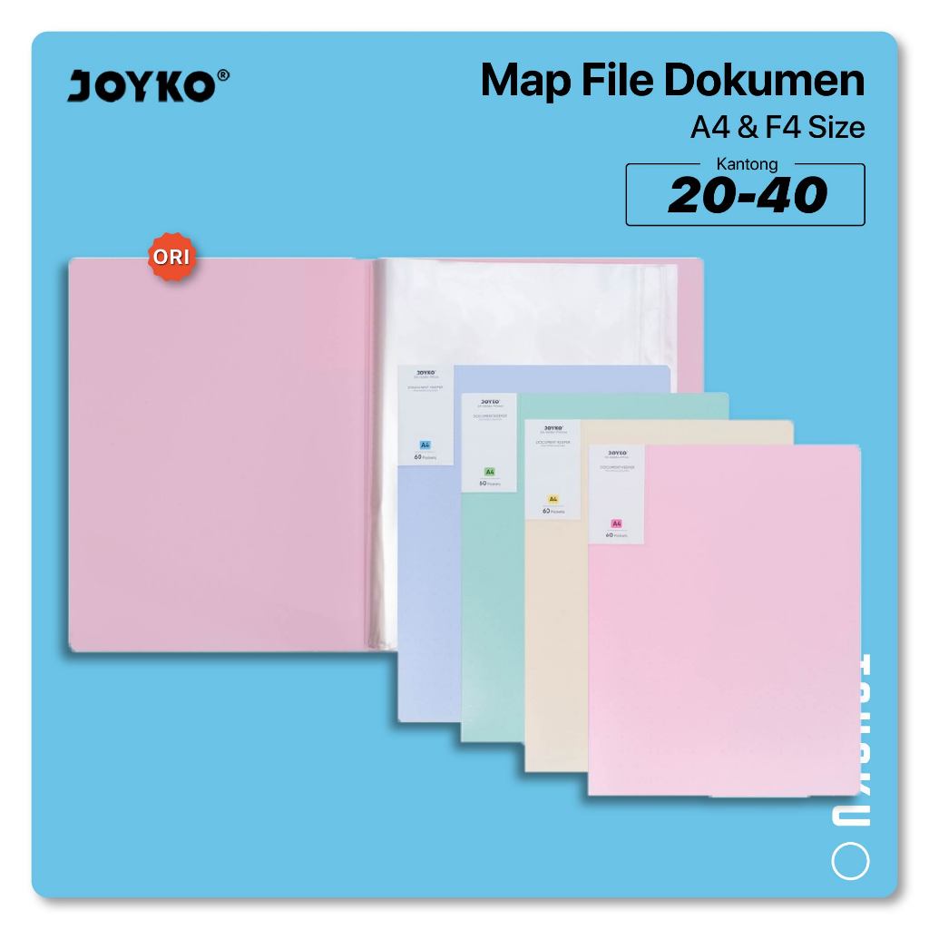 Jual Map File Dokumen Folder Bening Map Pastel Joyko | Shopee Indonesia