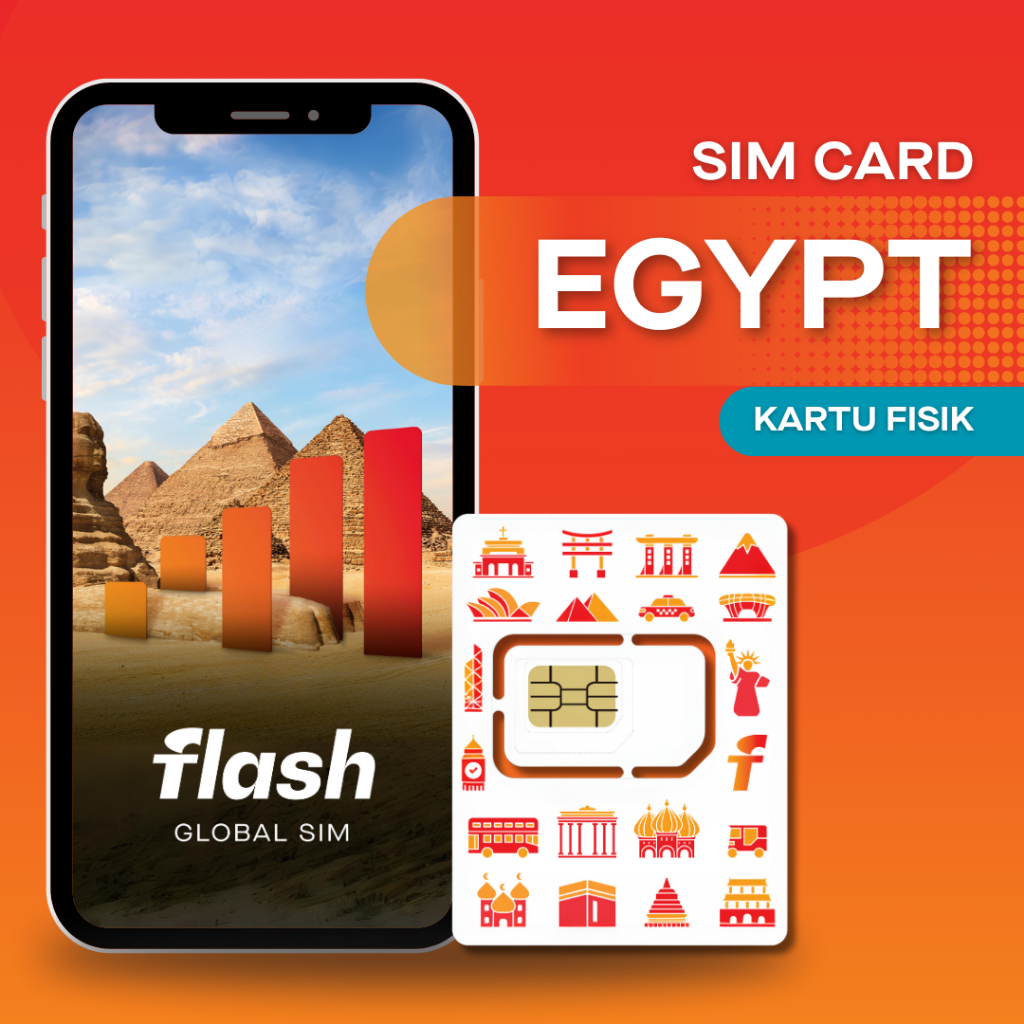 Jual SIM card Egypt Flash Global SIM Internet Quota (Simcard Mesir ...
